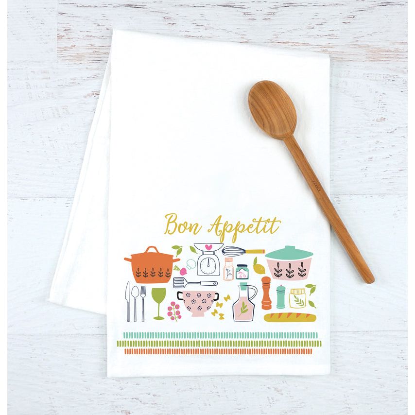 Tea Towel - Bon Appetit – Gina B Designs