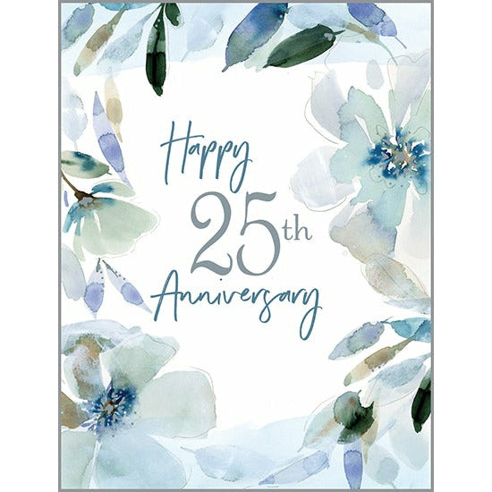 Anniversary card - 25th Anniversary Flowers - 25 Years – Gina B Designs